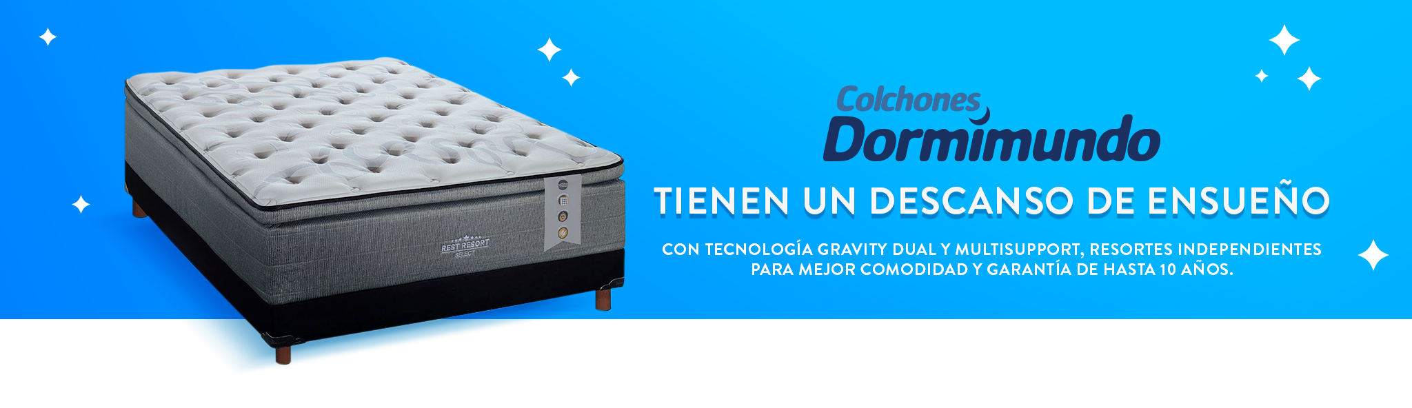 Compra Colchones Dormimundo desde Individuales a King Size