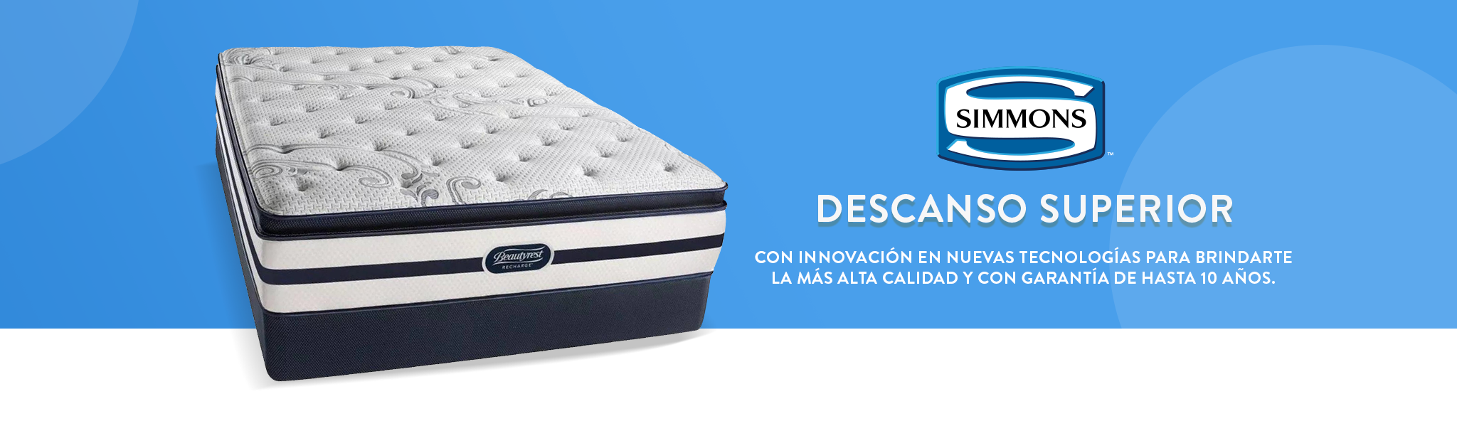 Compra Colchones Simmons desde Individuales a King Size